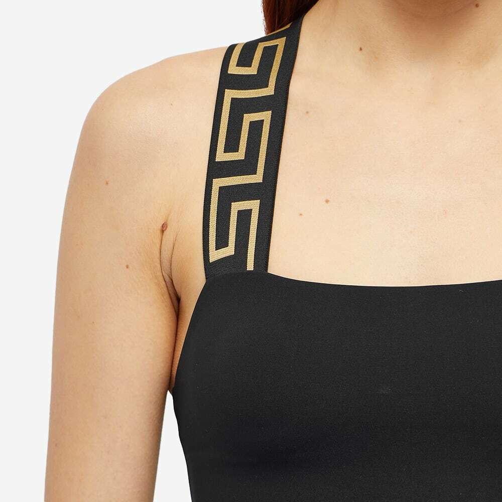 Versace Women's Greca Sports Vest in Black Versace