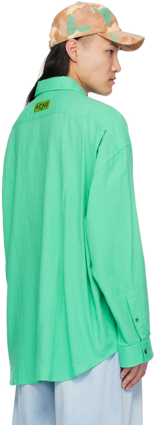 Acne Studios Green Button-Up Shirt Acne Studios
