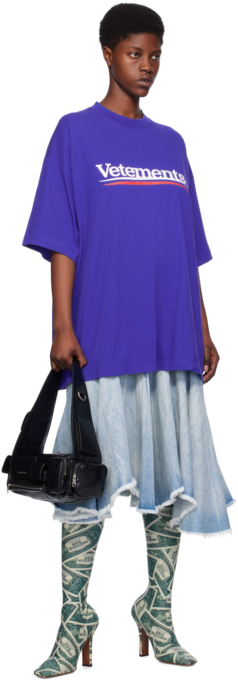 VETEMENTS Blue Campaign T-Shirt Vetements