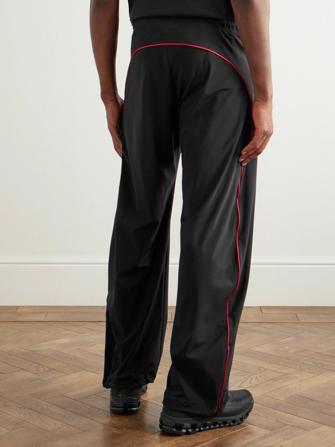 DISTRICT VISION - Wide-Leg Shell Running Track Pants - Black District ...