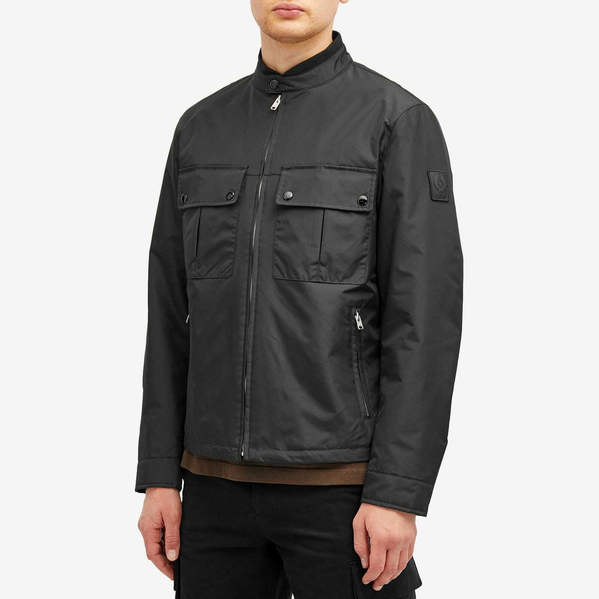 Belstaff Men's Drill Nylon Jacket in Black Belstaff