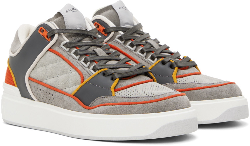 Balmain Gray B-Court Sneakers Balmain