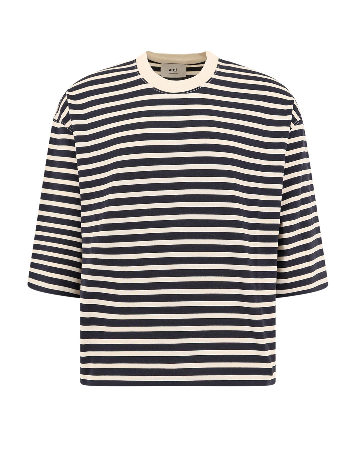 AMI Alexandre Mattiussi Black and White Stripe Ami De Coeur AMI Alexandre Mattiussi Black and White Stripe Ami De Coeur