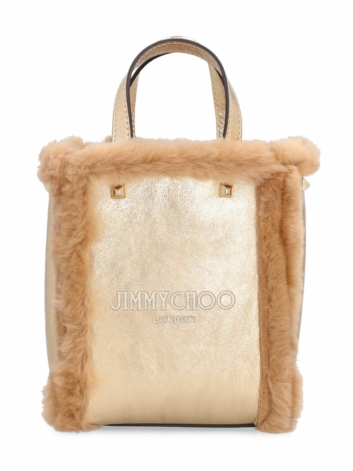 JIMMY CHOO - Mini N/s Shearling Tote Bag Jimmy Choo