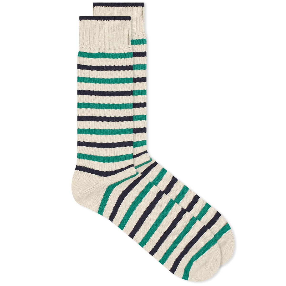 CHUP by Glen Clyde Company Sea Man Sock in Green/Navy CHUP by Glen ...