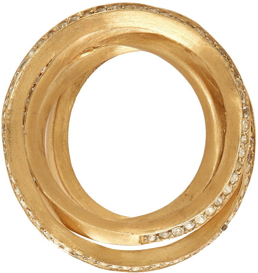 Completedworks Gold 'The Murmur Of False Idols' Ring Completedworks