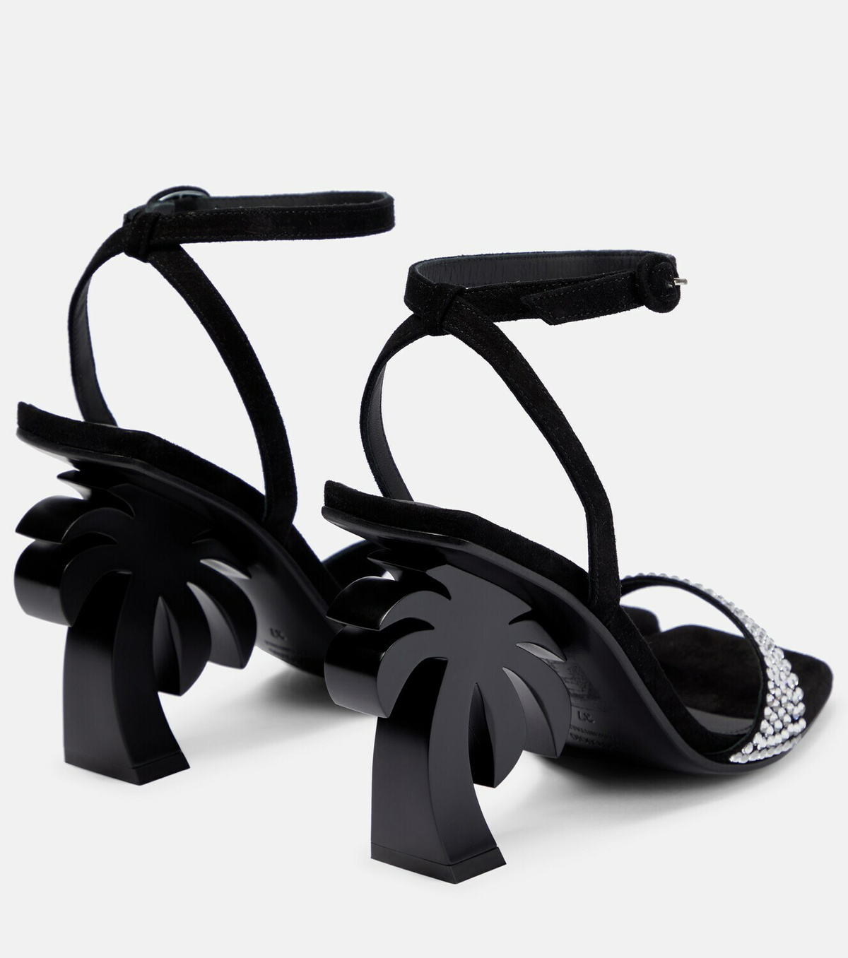 Palm Angels - Palm embellished suede sandals Palm Angels