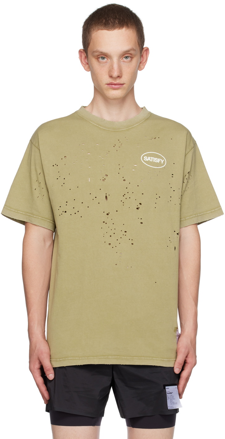Satisfy Khaki MothTech T-Shirt Satisfy