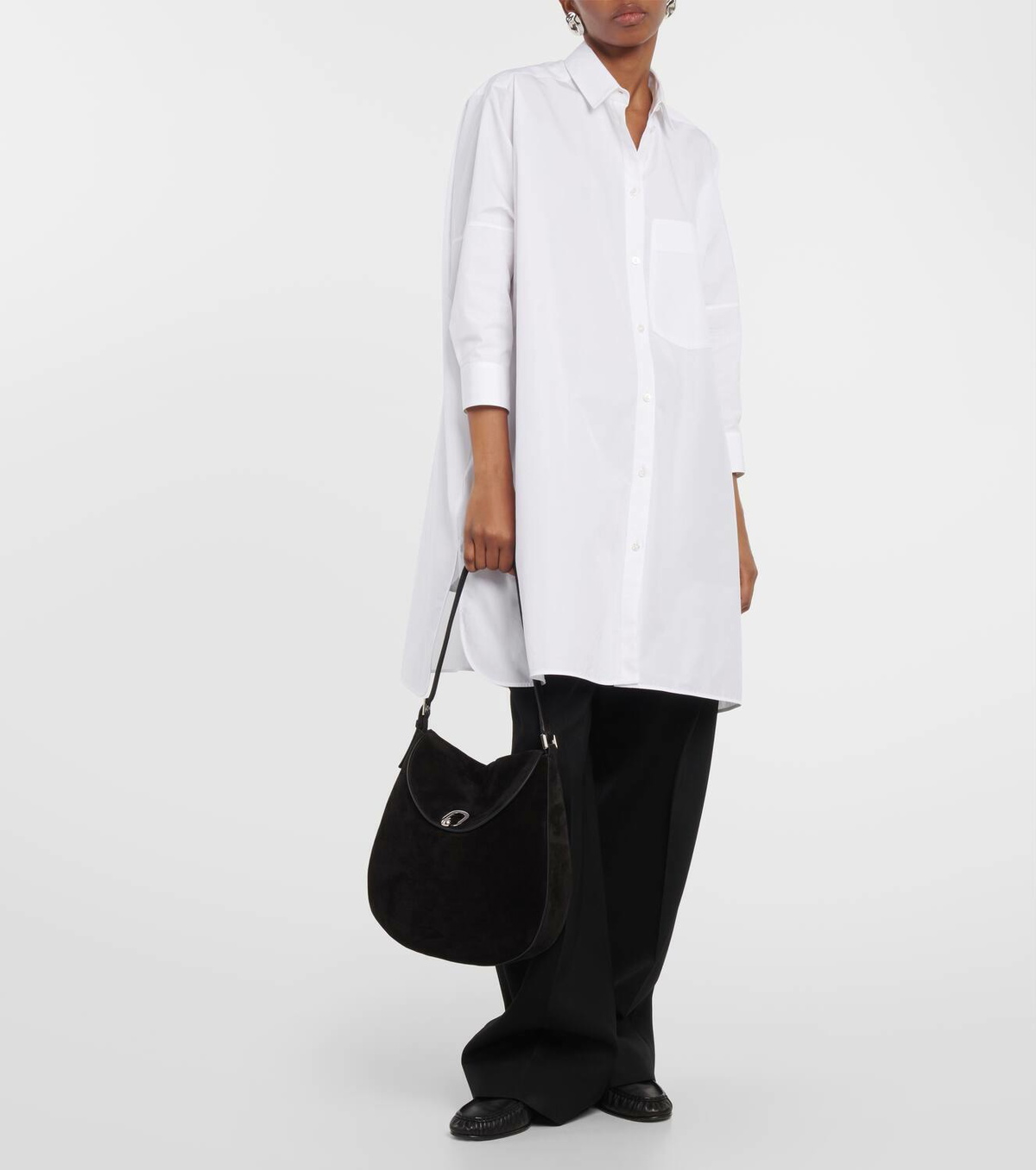 Savette Tondo Large suede shoulder bag Savette