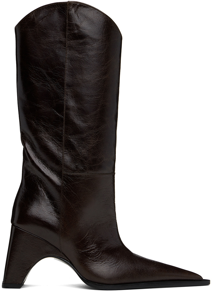 Coperni Brown Bridge Cowboy Boots Coperni