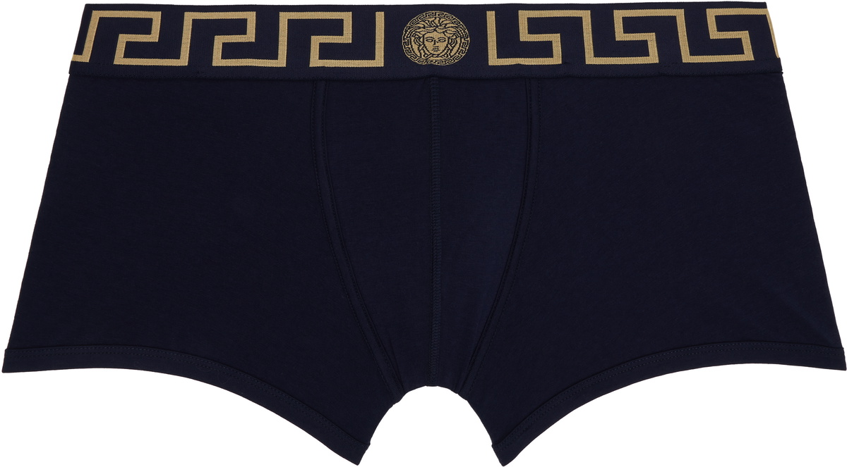 Versace Underwear Three-Pack Multicolor Greca Border Boxer Briefs ...