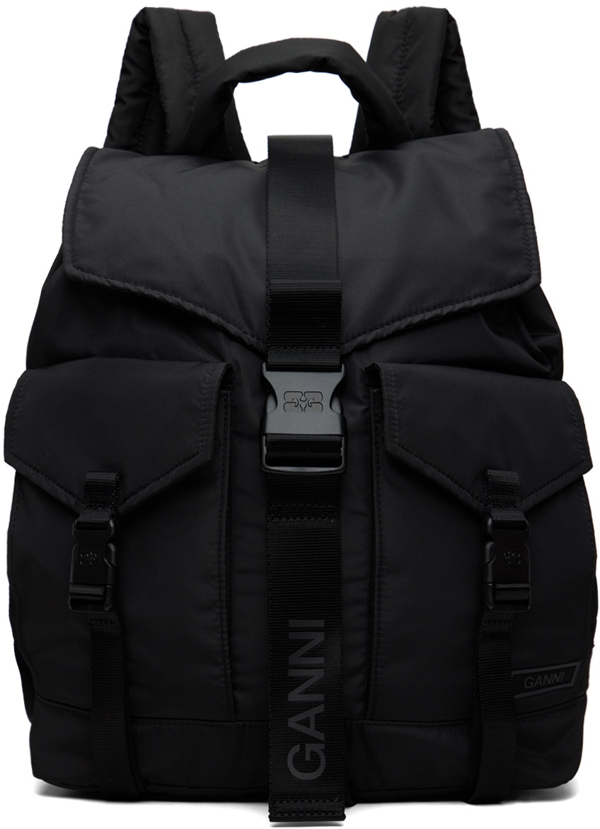 GANNI Black Tech Backpack GANNI