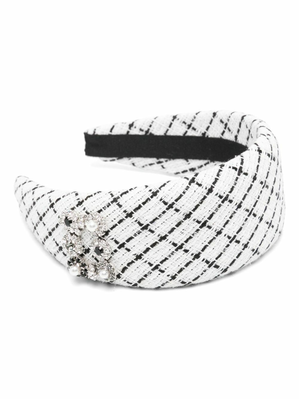 ROGER VIVIER - Rv Flowers Strass Pearl Headband Roger Vivier