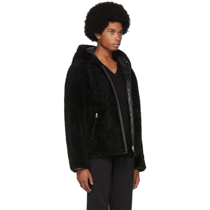 Mackage Reversible Black Down Shearling Bryce Jacket Mackage