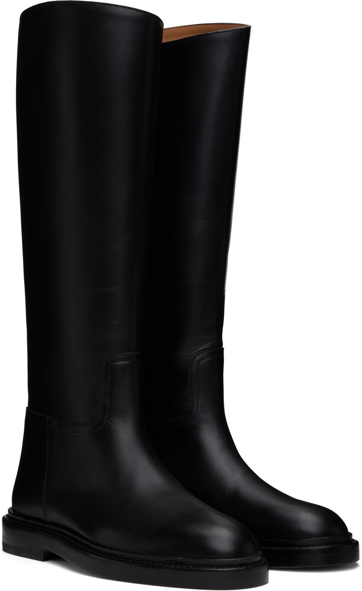 Legres Black Riding Tall Boots Legres