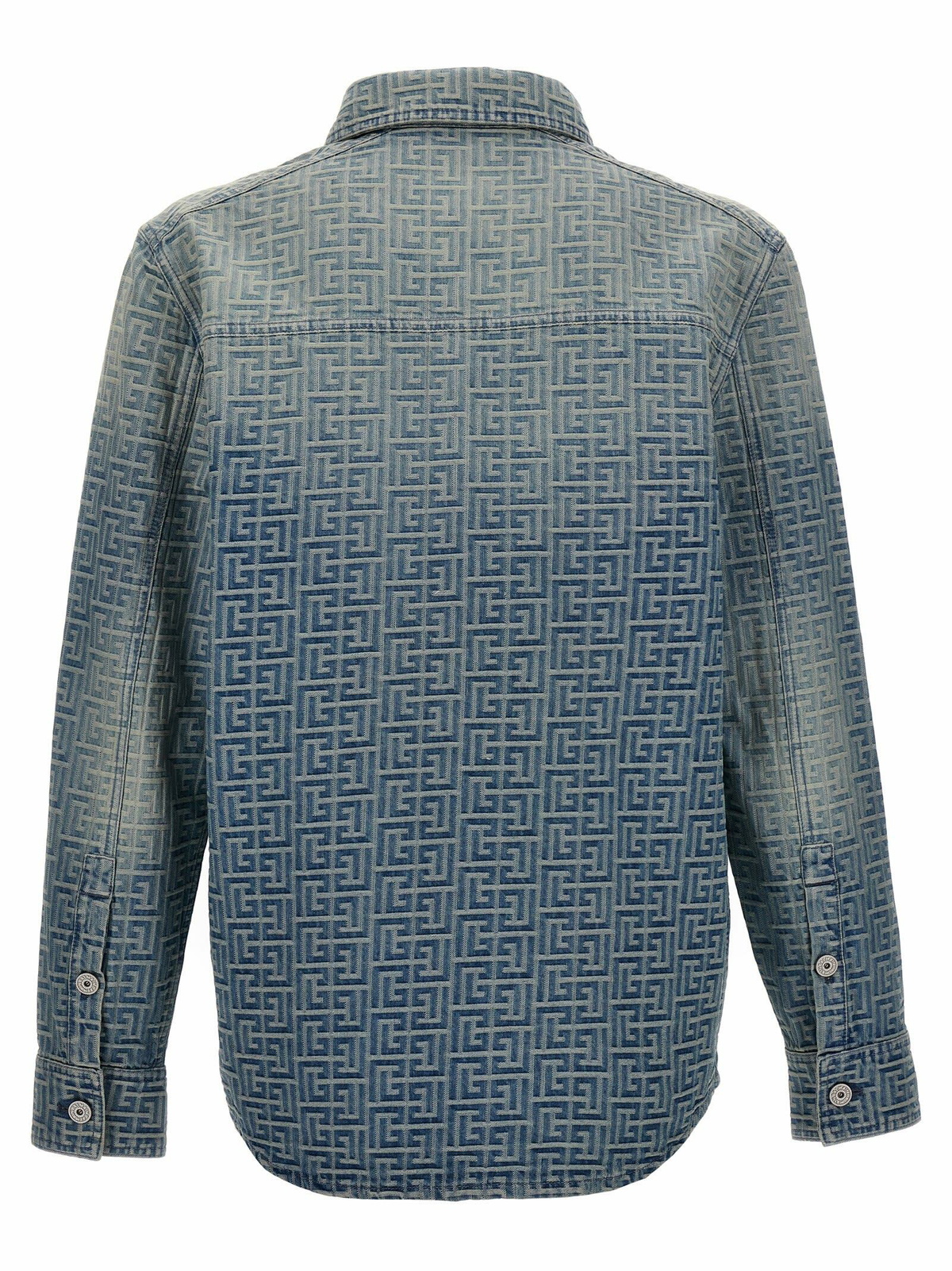 Balmain Monogram Denim Overshirt Balmain