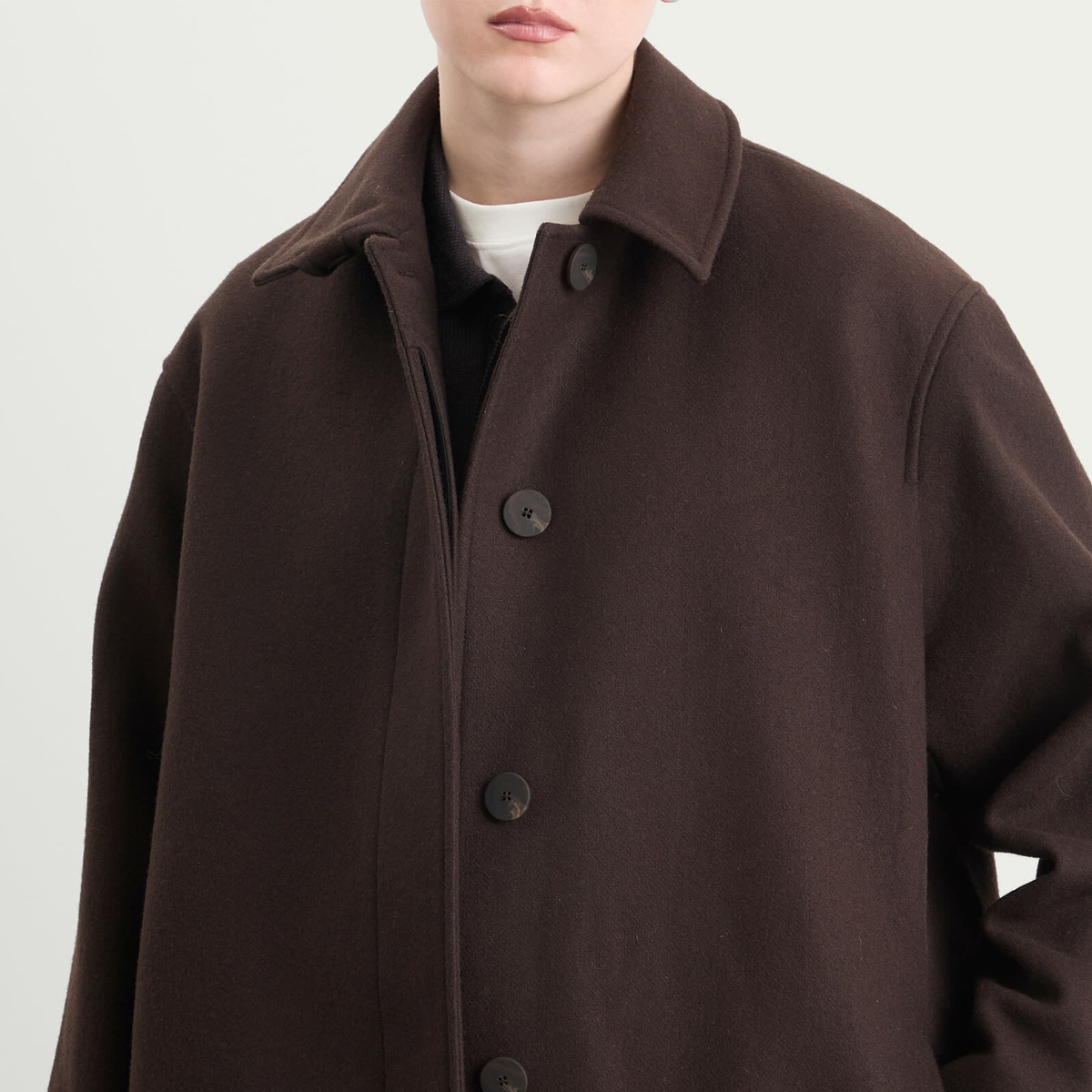 Studio Nicholson Women's Ria Coat in Espresso Studio Nicholson