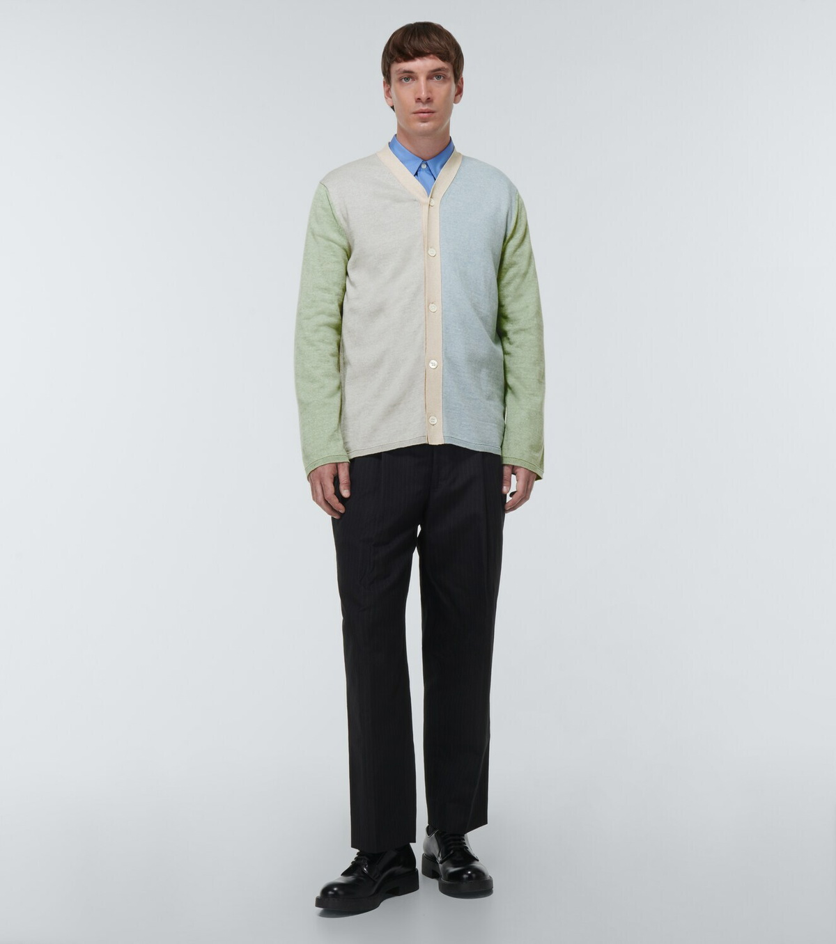 Comme des Garçons Homme Deux Cotton and cashmere cardigan Comme des ...