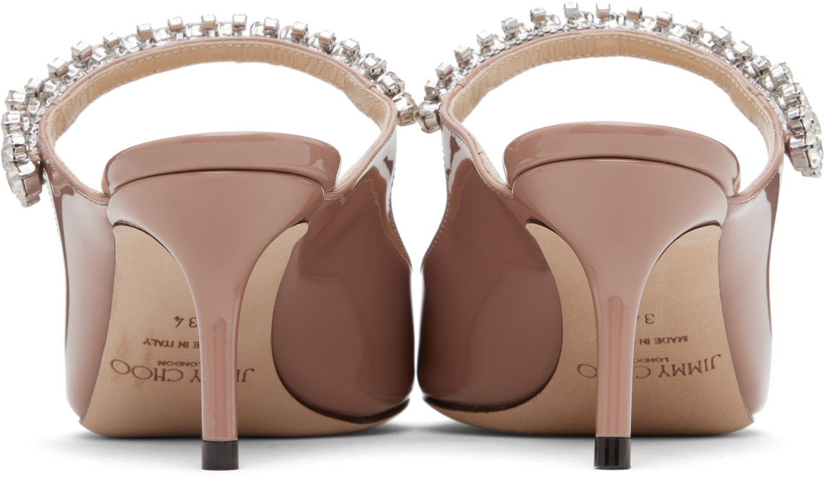 Jimmy Choo Pink Bing 65 Mules Jimmy Choo