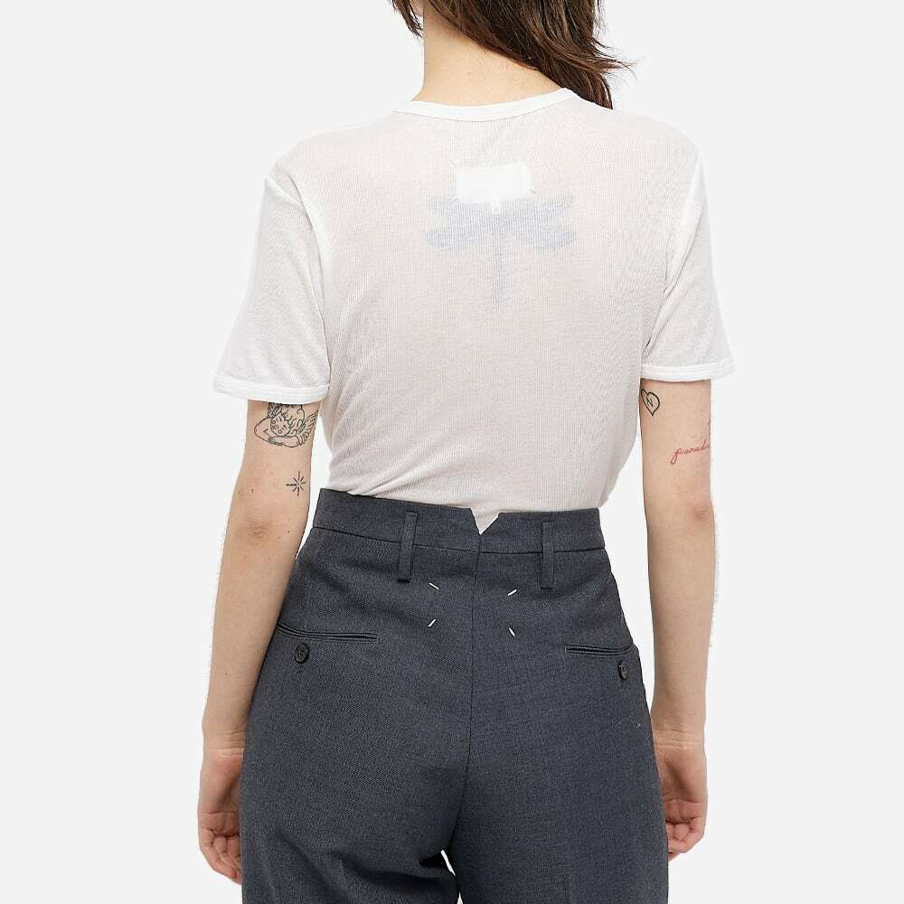 Maison Margiela Women's Name Tag T-Shirt in White Maison Margiela