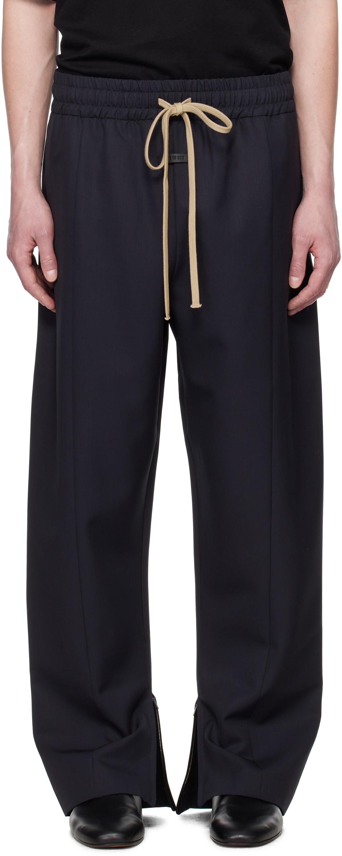 Fear of God Navy Wool Center Seam Sweatpants Fear Of God