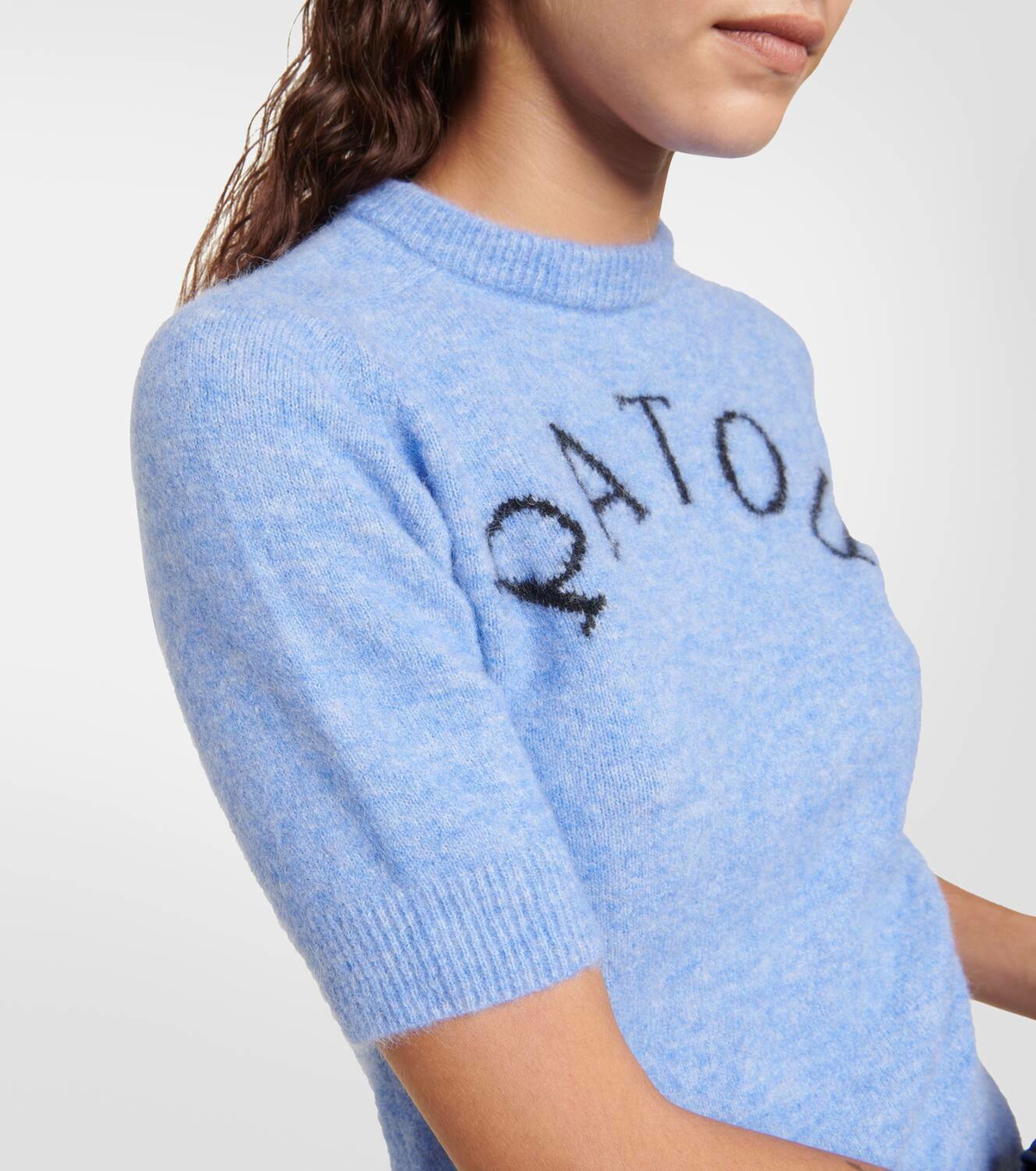Patou Logo jacquard alpaca-blend sweater Patou
