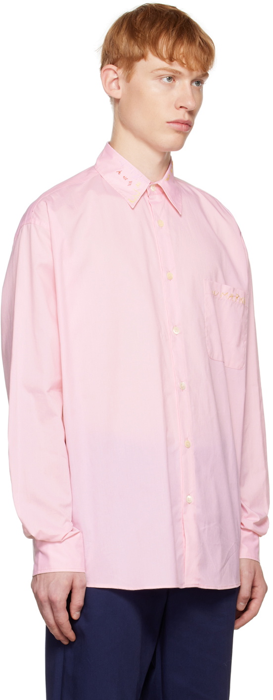 Marni Pink Embroidered Shirt Marni