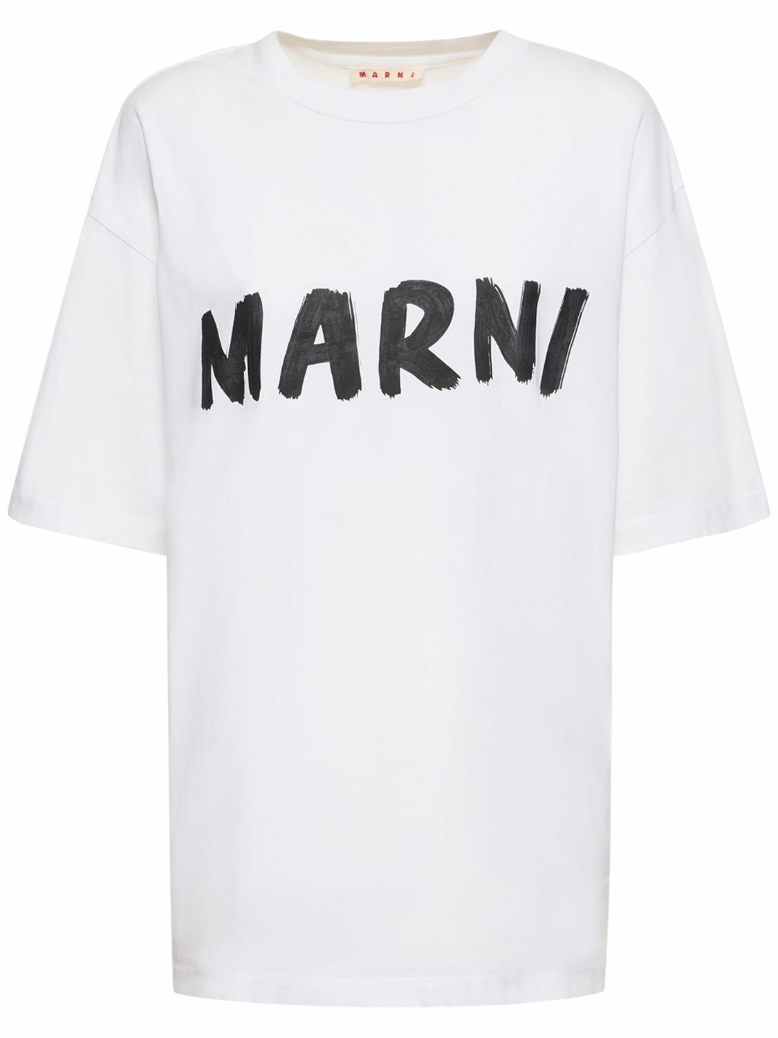 MARNI - Printed Logo Cotton Jersey T-shirt Marni