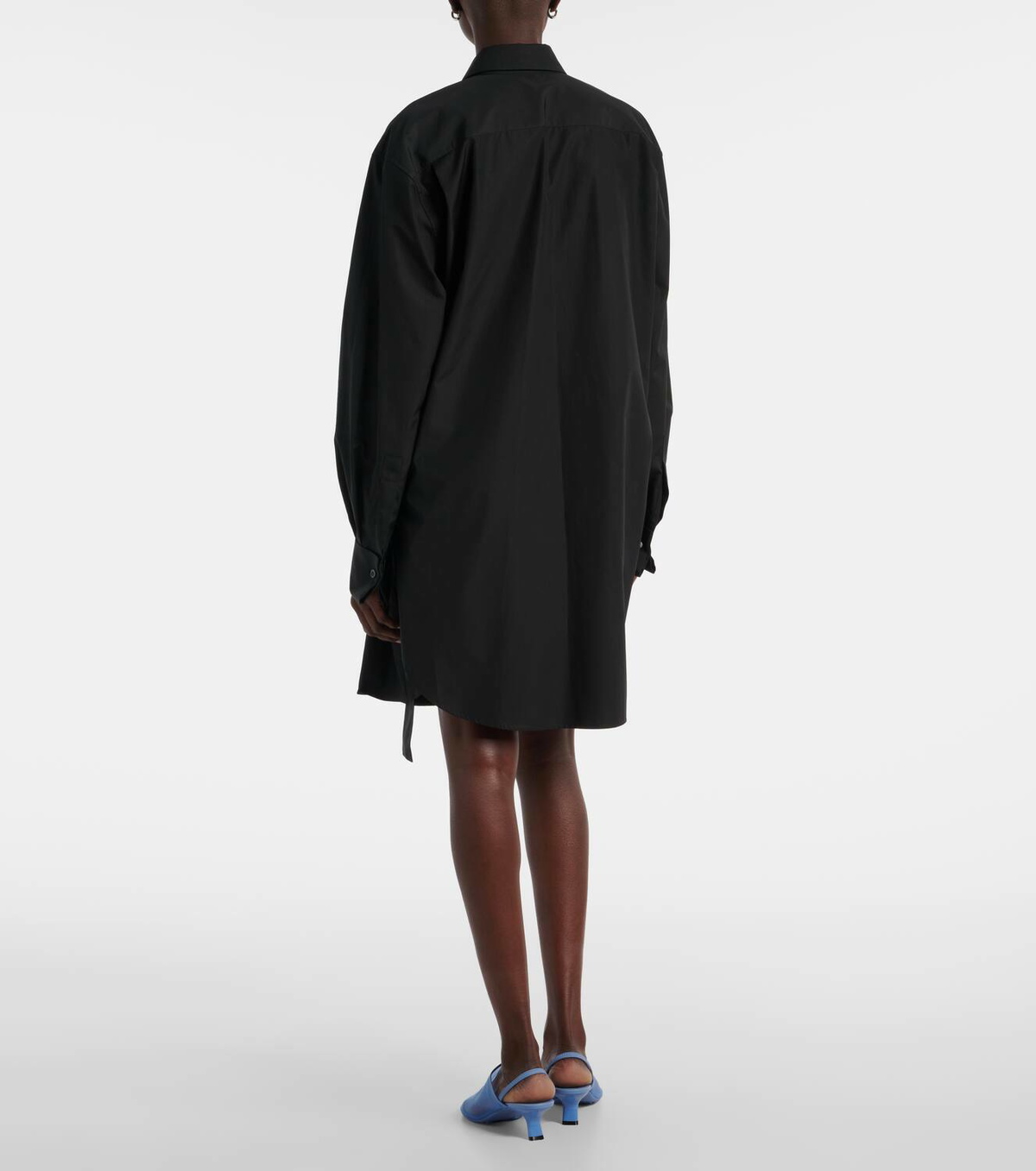 Loewe Draped cotton shirt dress Loewe
