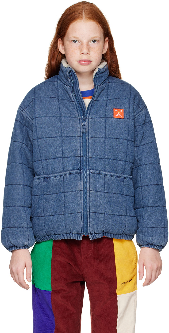 Bobo Choses Kids Blue B.C Vintage Quilted Denim Jacket Bobo Choses