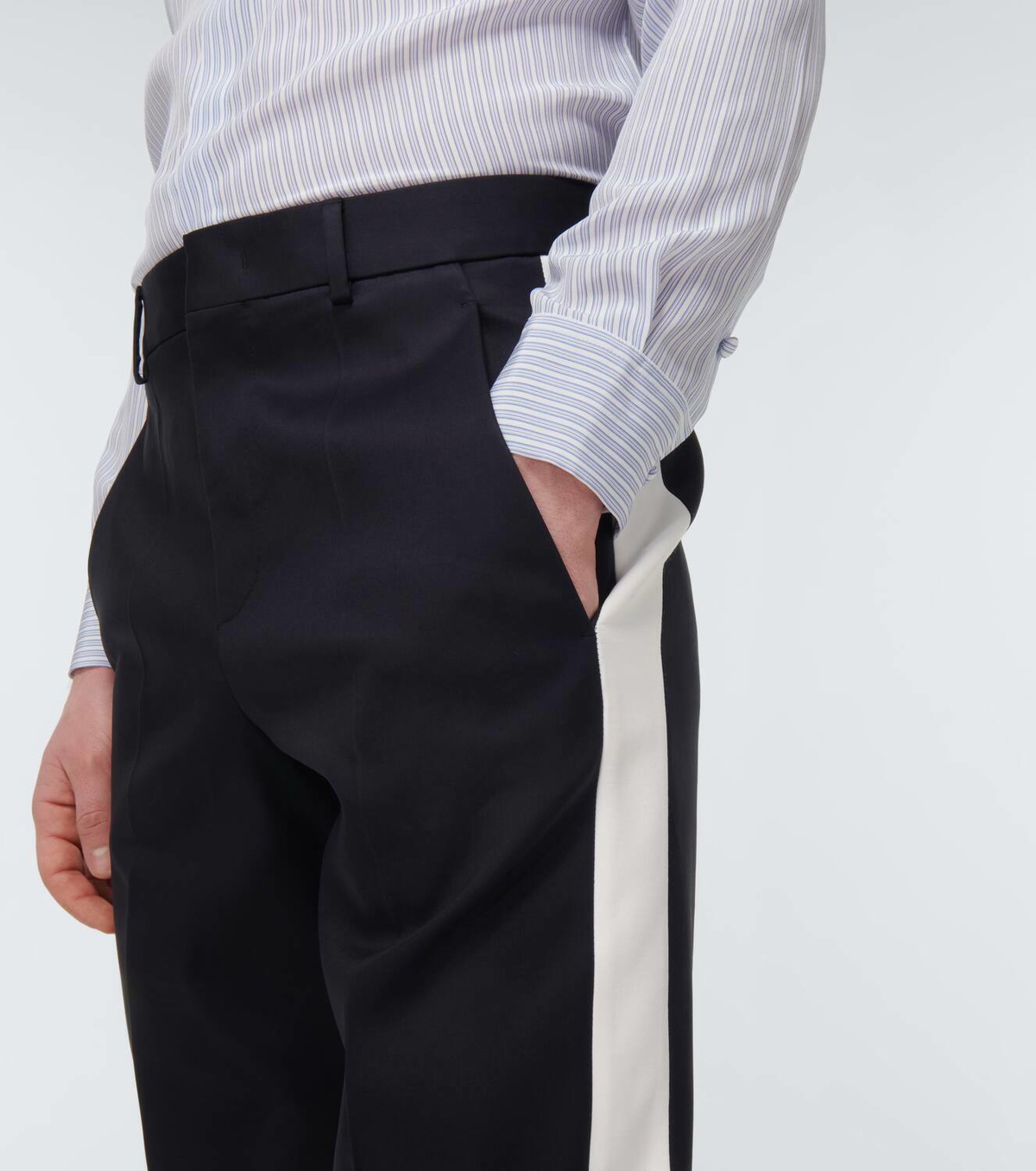 Valentino Side-striped cotton pants Valentino