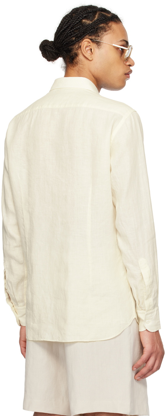 Lardini Off-White Button Shirt Lardini