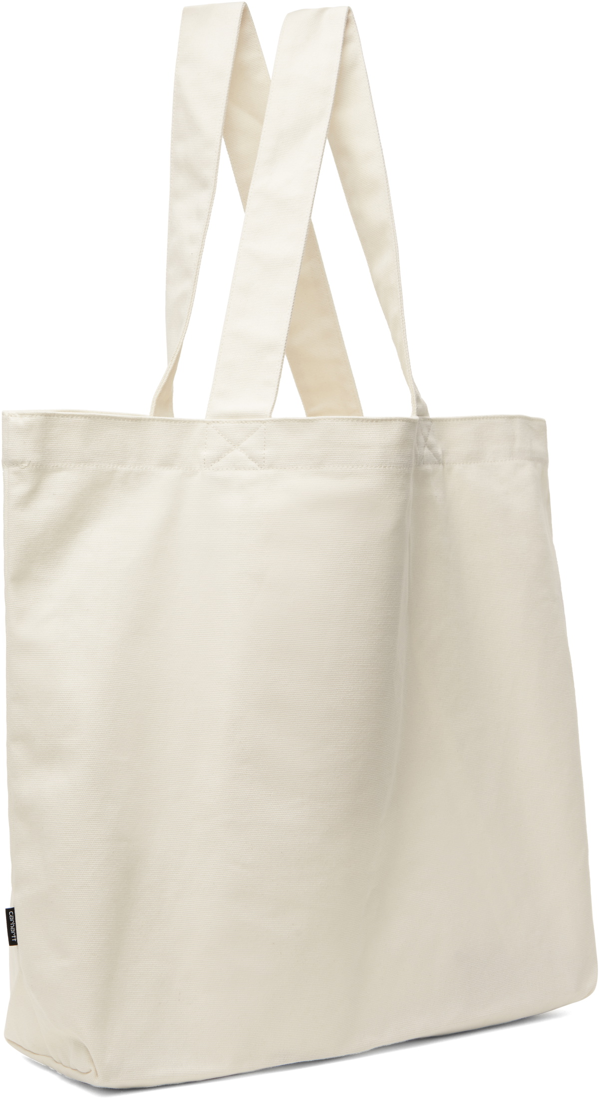 Carhartt Work In Progress White Canvas Graphic Large Tote Carhartt WIP