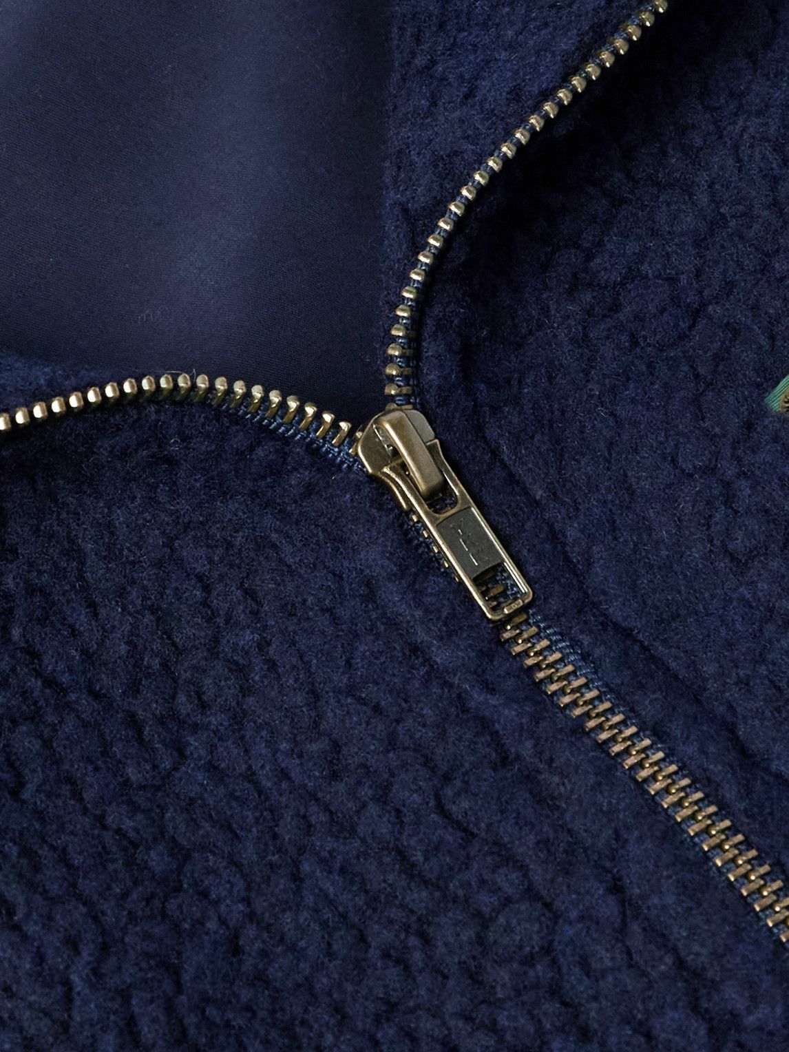 Cherry Los Angeles - Logo-Appliquéd Twill-Trimmed Cotton-Fleece Jacket ...
