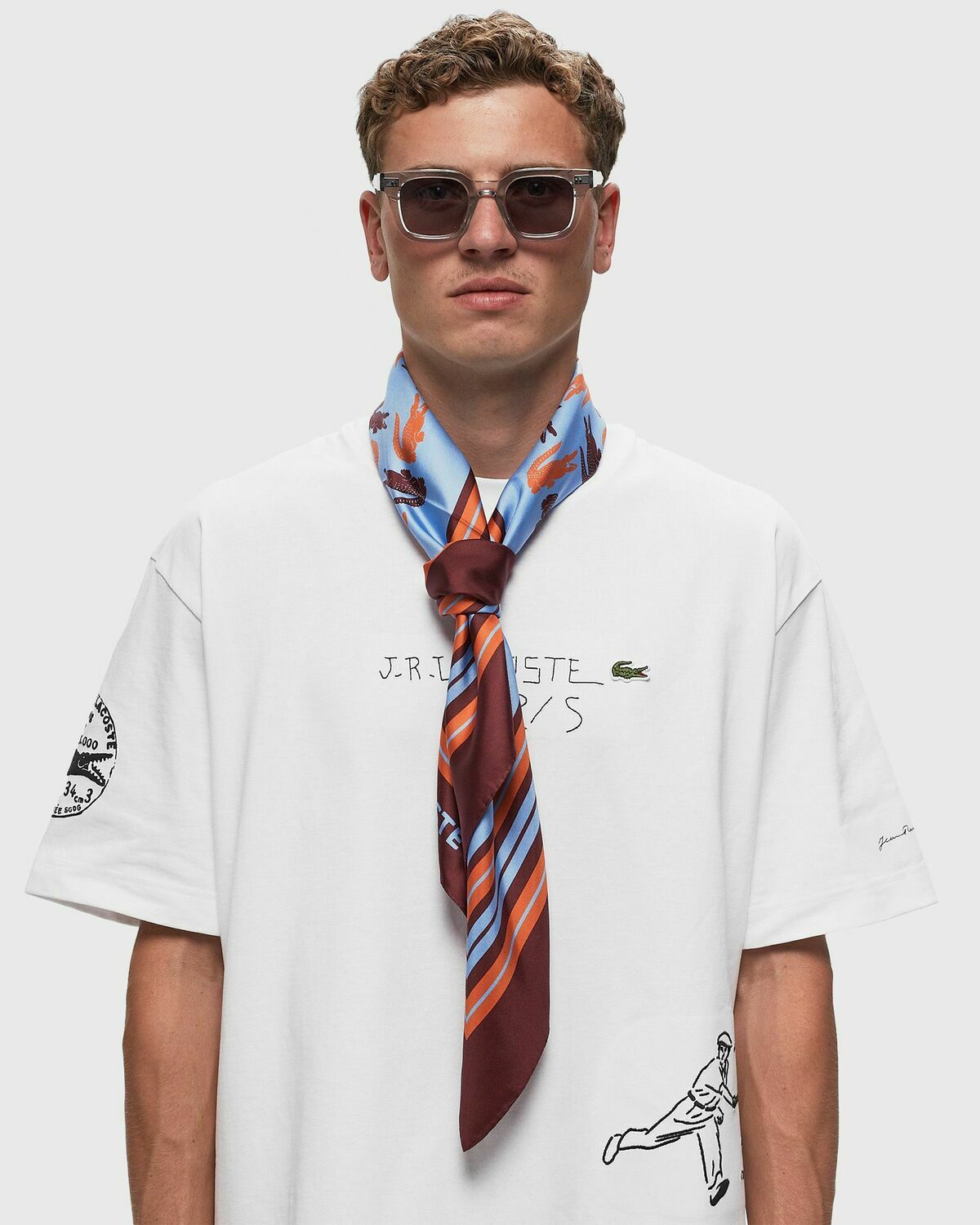 Lacoste Foulard Scarf Multi Scarves Lacoste