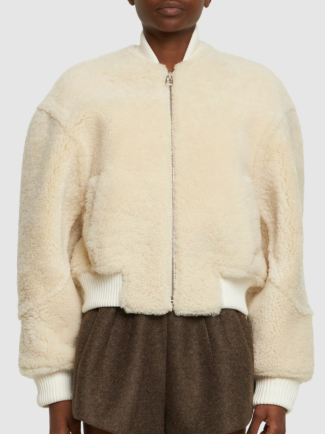JACQUEMUS - Le Blouson Pilou Lamb Fur Jacket Jacquemus
