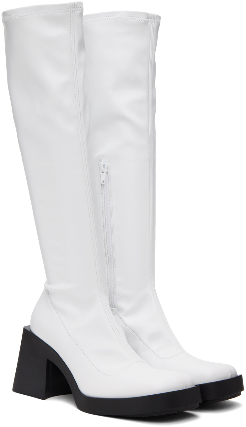 Justine Clenquet White Chloë Boots Justine Clenquet
