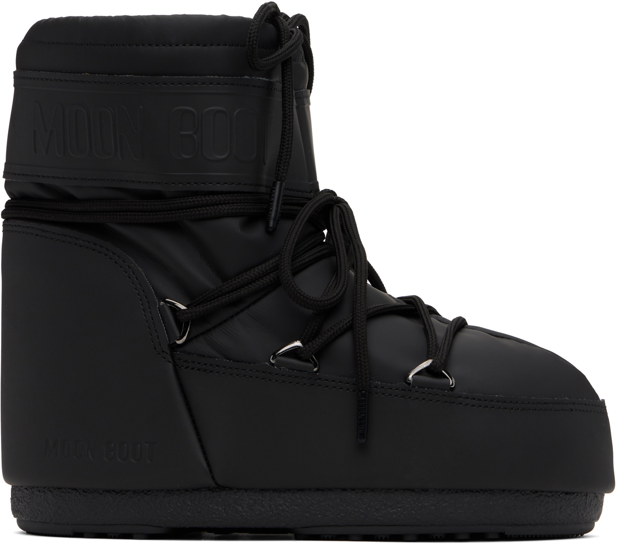 Moon Boot Black Icon Low Rubber Boots Moon Boot