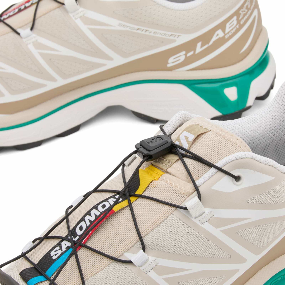 Salomon XT-6 Sneaker in Rainy Day/Chinchilla/Dynasty Green Salomon