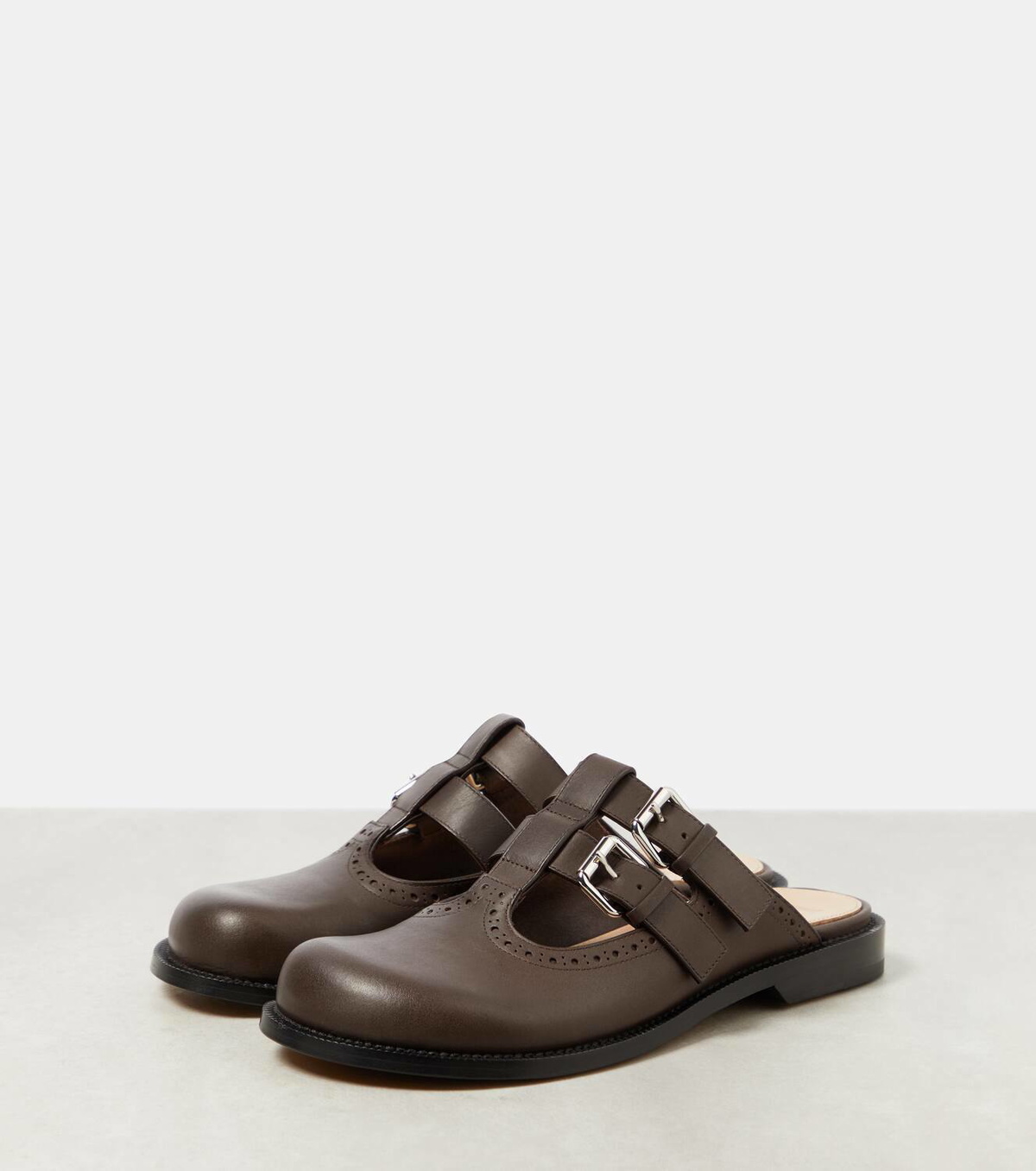 Loewe Campo leather Mary Jane mules Loewe