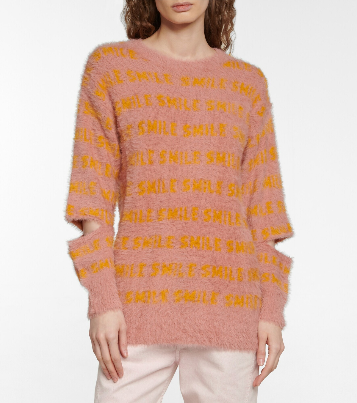 Stella Mccartney Cutout Jacquard Sweater Stella Mccartney