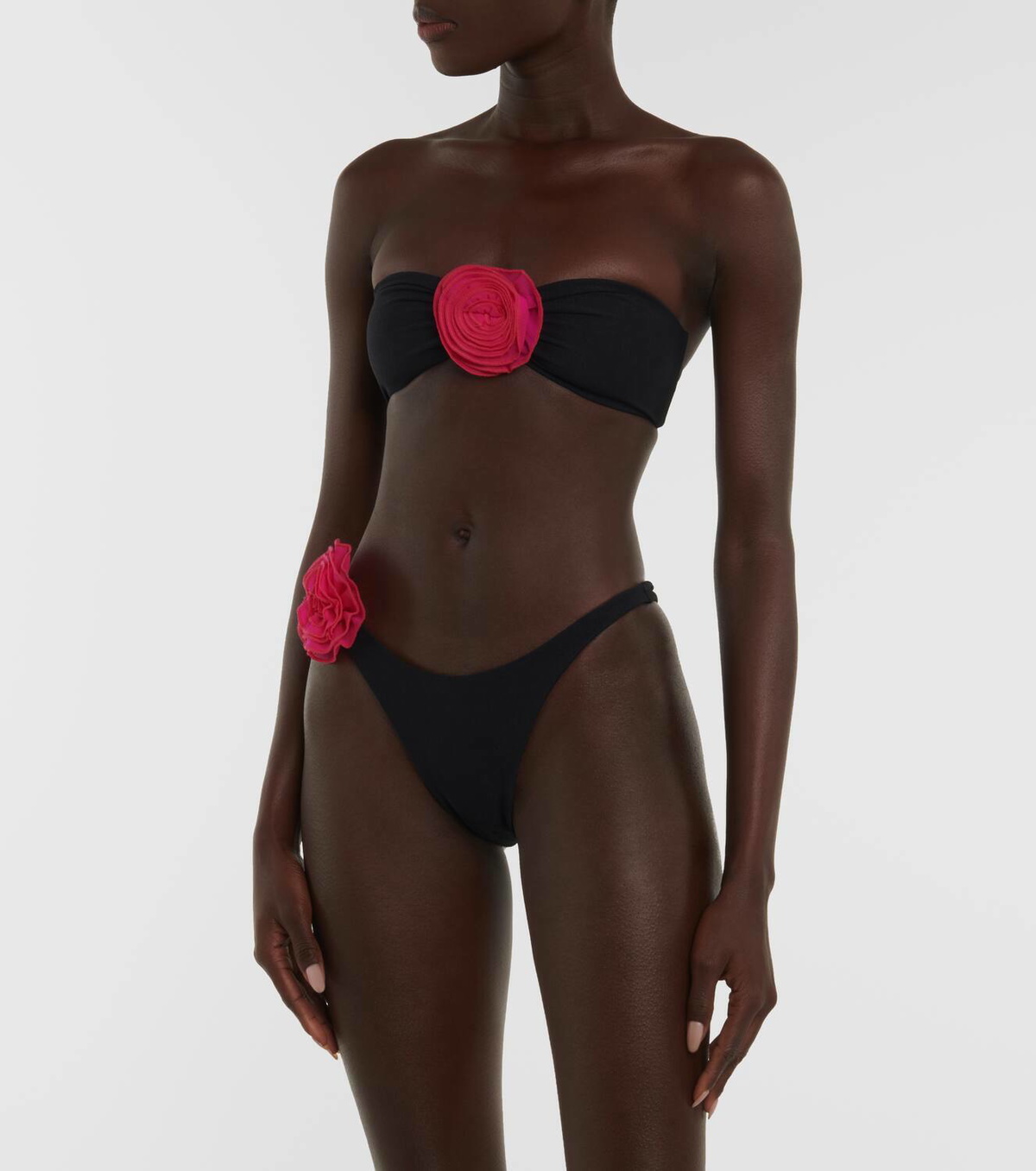 Same Rose appliqué low-rise bikini bottoms Same
