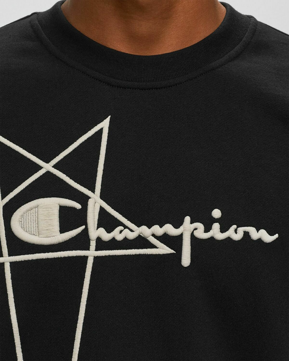 Rick Owens X Champion Pullover Sweat Black Sweatshirts Rick Owens