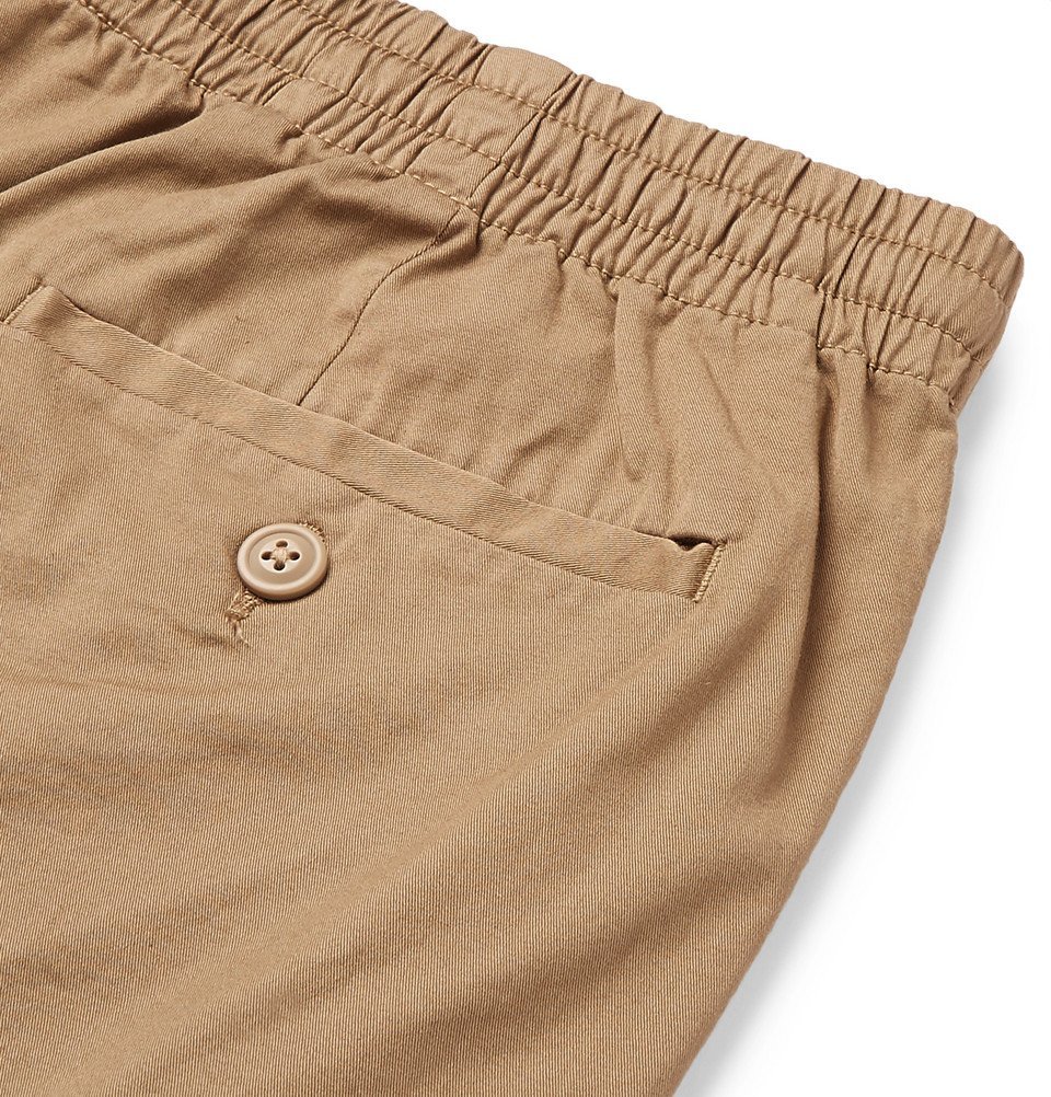 J.Crew - Dock Garment-Dyed Stretch-Cotton Drawstring Shorts - Sand J.Crew