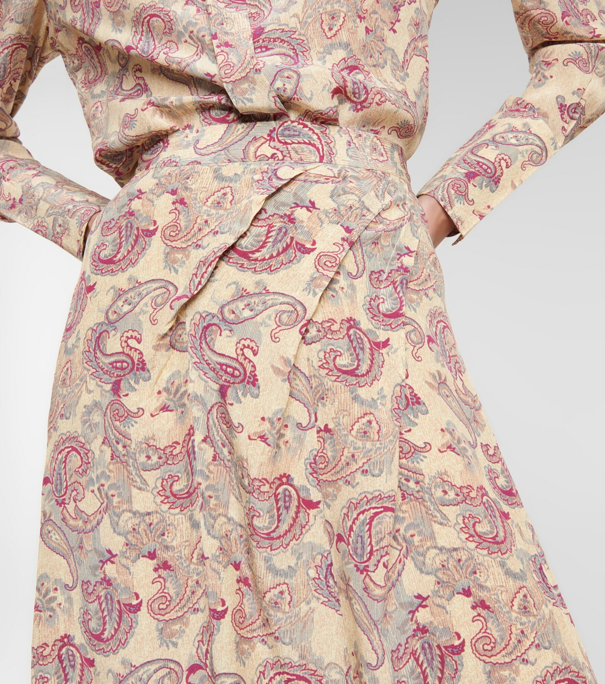 Isabel Marant - Cacia paisley silk midi skirt Isabel Marant