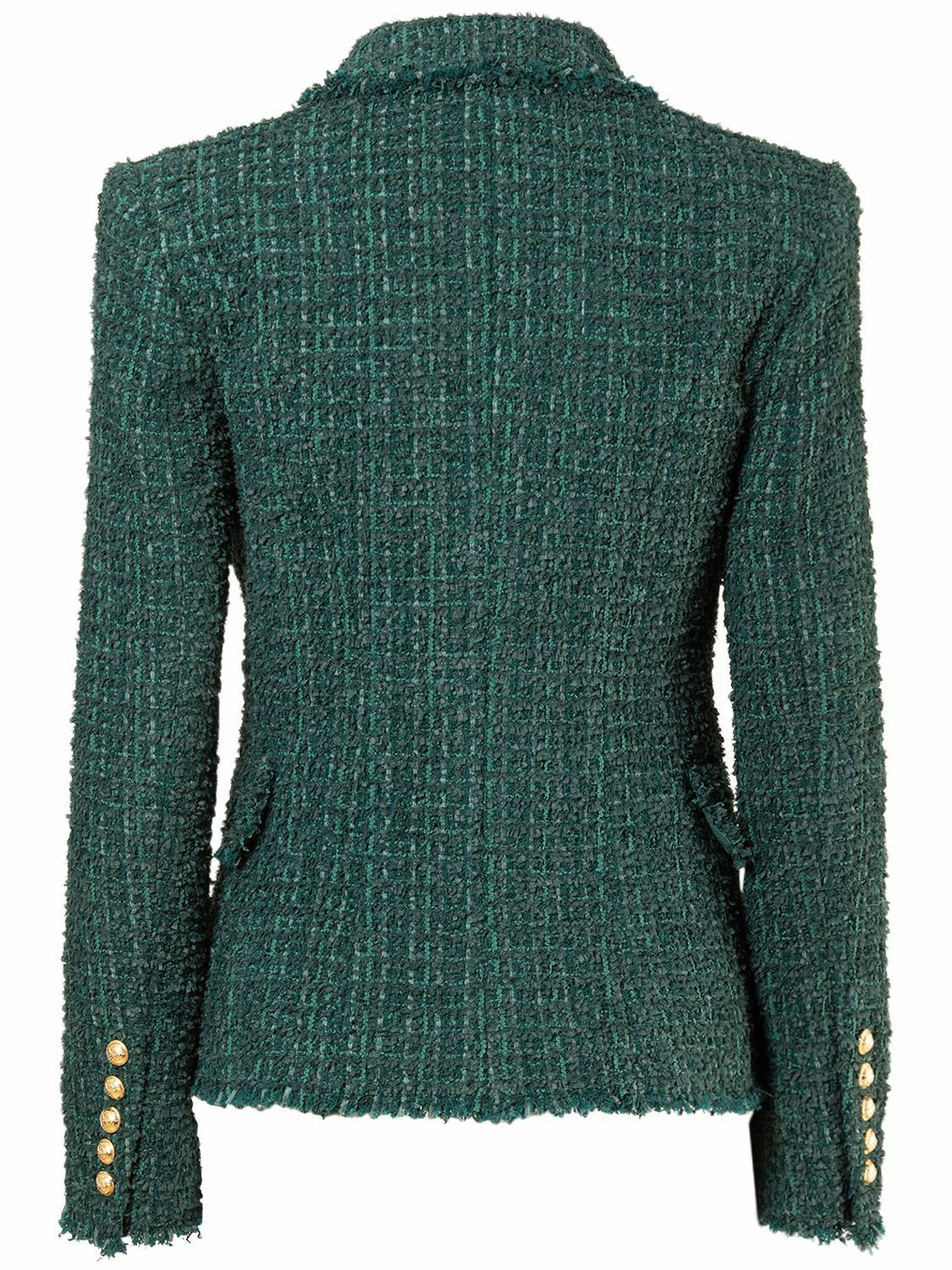 BALMAIN - Double Breasted Tweed Jacket Balmain