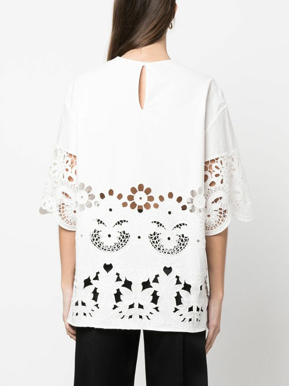 VALENTINO - Broderie Infinie Flower Top Valentino