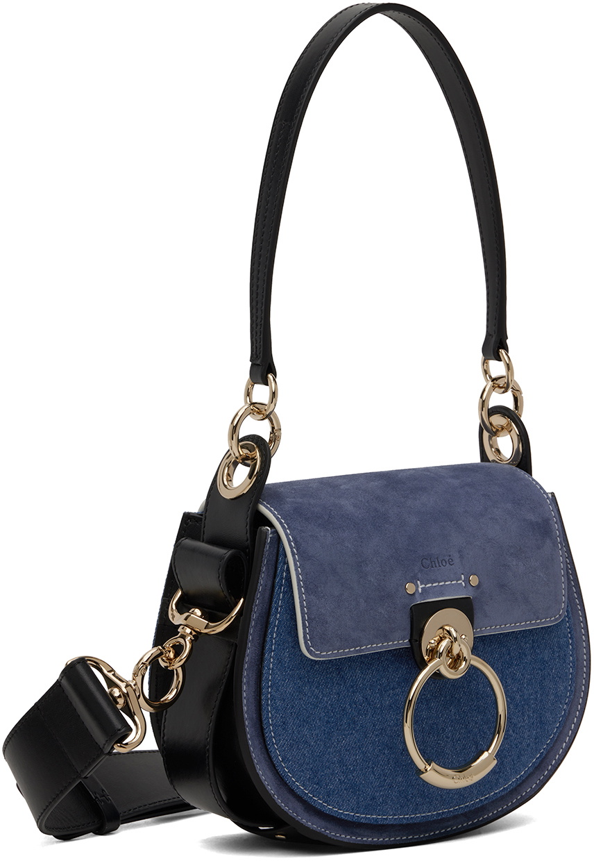 Chloé Blue & Black Small Tess Bag Chloe