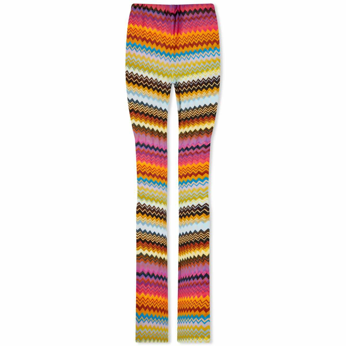 Missoni Women's Sheer Chevron Trouser in Multi Dark Chevron Missoni