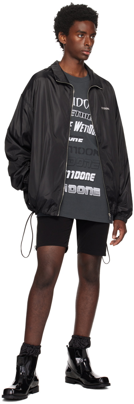 We11done Black Printed Jacket We11done